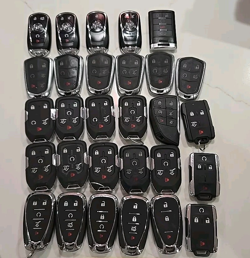 LOT OF 29 GM CHEVY BUICK CADILLAC SMART KEY FOB KEYLESS ENTRY REMOTE ...