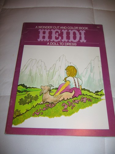 A Wonder Cut And Color Books 1971 Heidi Paper Dolls Un-Cut | eBay