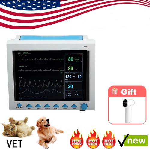 Veterinary 6 parameters Patient monitor ICU vital Signs animal Vet ...