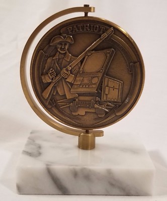 Raytheon Patriot Missile Rotating Challenge Coin Desk Display | eBay