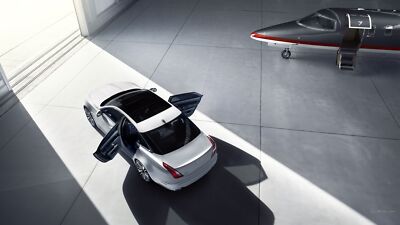 Aircraft jaguar xj car vehicle white cars Custom Gaming Mat Desk 1405 ...