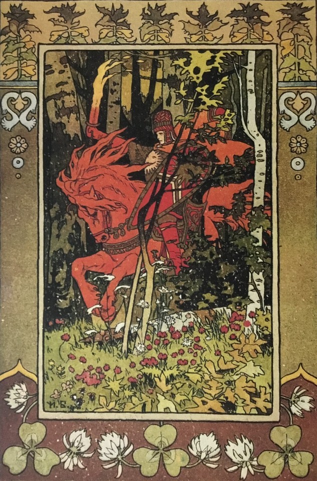 Ivan J Bilbin The Red Rider Custom Framed Print | eBay