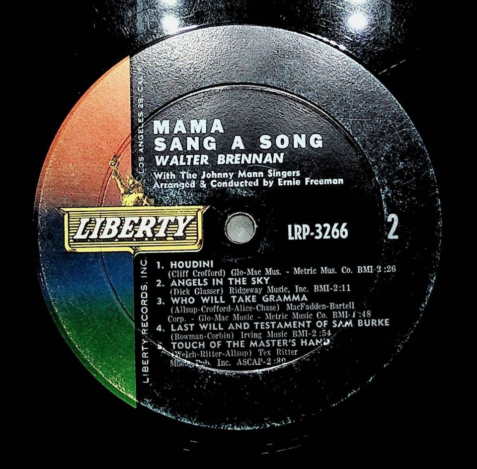 1962 Mama Sang A Song Walter Brennan Vinyl LP Record | eBay