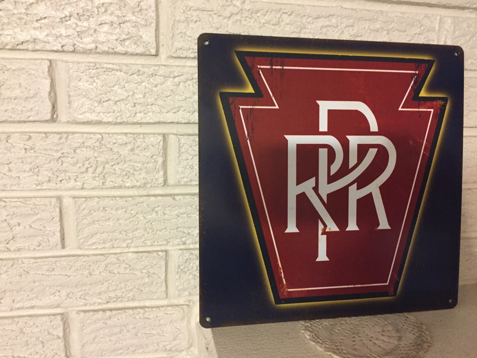 Pennsylvania Railroad Keystone Herald Logo Aluminum Sign 12" x 12" DL ...