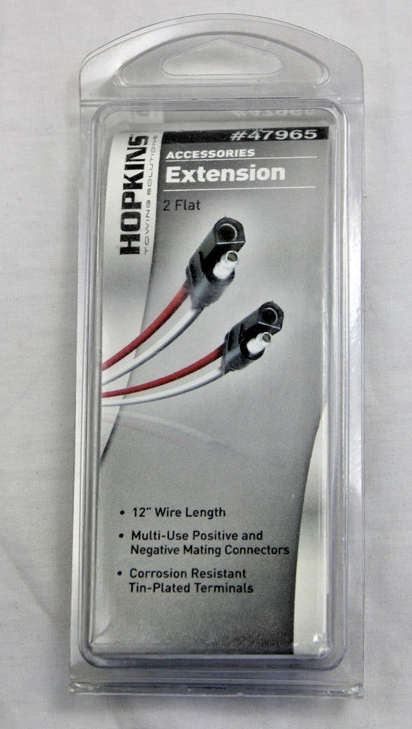 Hopkins #47965 2 Pole Flat Connector Set (Trailer Connectors) 12" | eBay