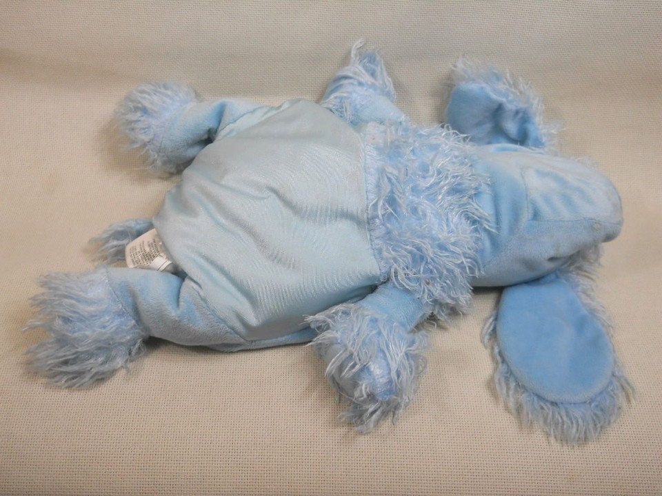 Jay At Play Blue Poodle puppy dog 18" plush Microbead Pillow shaggy ...