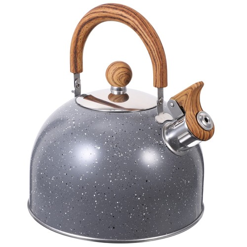 Stainless Steel Grey Tea Kettle 19x19x23cm with Comfortable Handle | eBay
