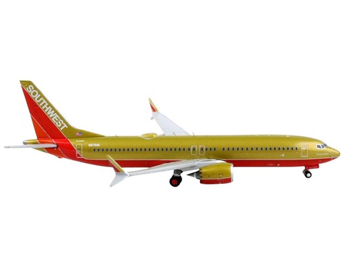 GeminiJets GJSWA2186 Southwest Airlines Boeing 737 MAX 8 Gold Retro ...