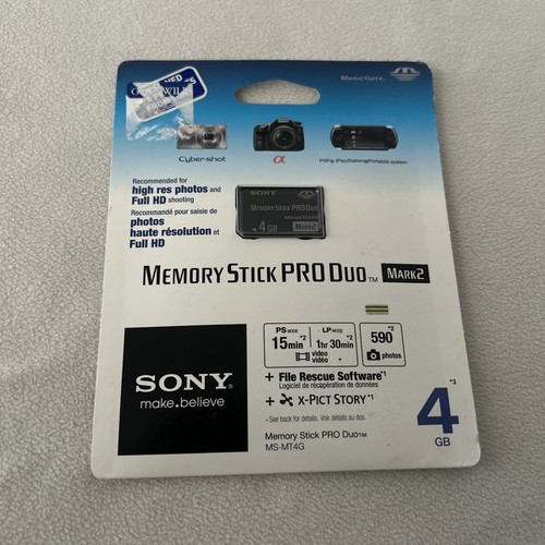 Sony 4GB Memory Stick Pro Duo Mark 2 II-MT4G (Sony Cybershot ...