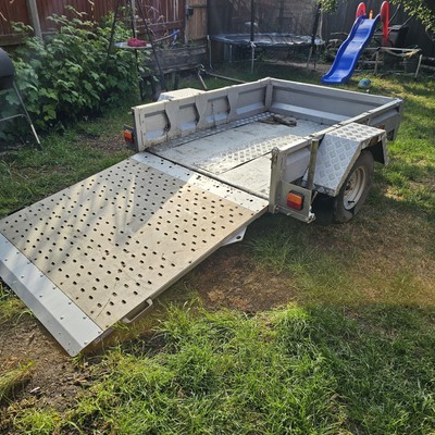 Pike Signals Small Single Axle Plant Trailer 5ft X 4ft | eBay UK