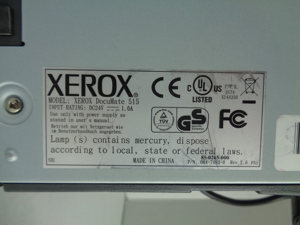 Xerox DocuMate 515 Flatbed Scanner Documents PC Computer School Office ...