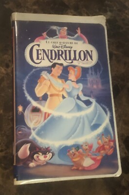 *VHS French Movie Cendrillon - Le Chef D'oeuvre de Walt Disney (2) | eBay
