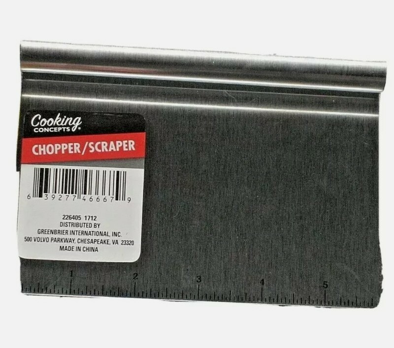 Stainless Steel Bench Scraper / Chopper With Ruler Must Have In Your ...