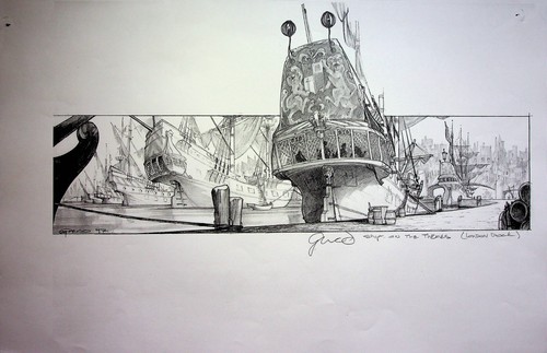 Pocahontas II New World SIGNED Dennis Greco Production Background ...