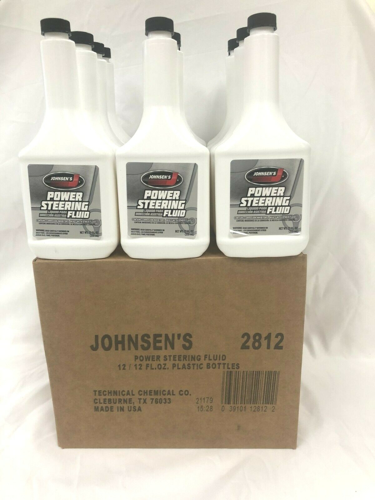Johnsen's 2812 Regular Power Steering Fluid | 12 oz | Pack of 12 ...