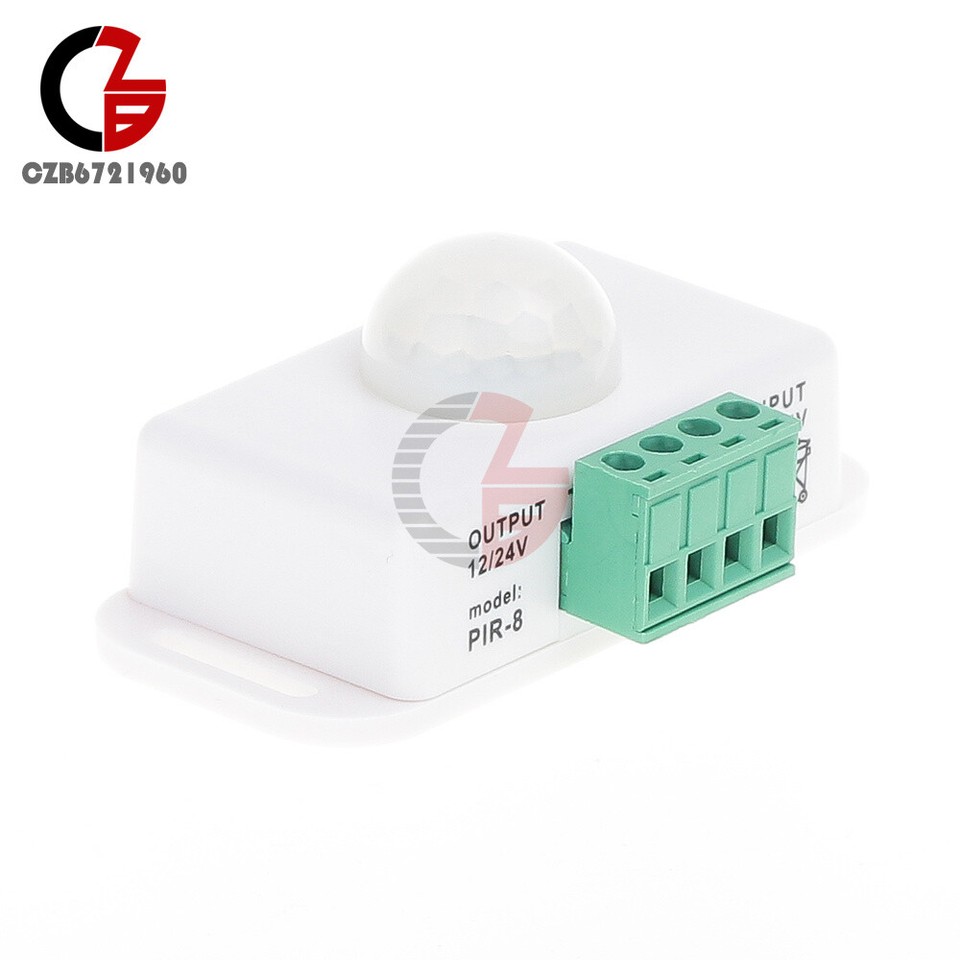 Automatic DC 12V-24V 6A infrared PIR Motion Sensor Switch For LED Strip ...