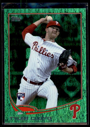 2013 Topps Emerald Foil Tyler Cloyd RC #197 Philadelphia Phillies | eBay
