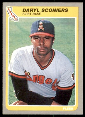 1985 Fleer Daryl Sconiers California Angels #312 | eBay