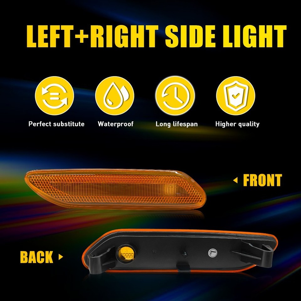 For Mini Cooper Countryman 2012-2017 R60 R61 Fender Side Marker Light ...