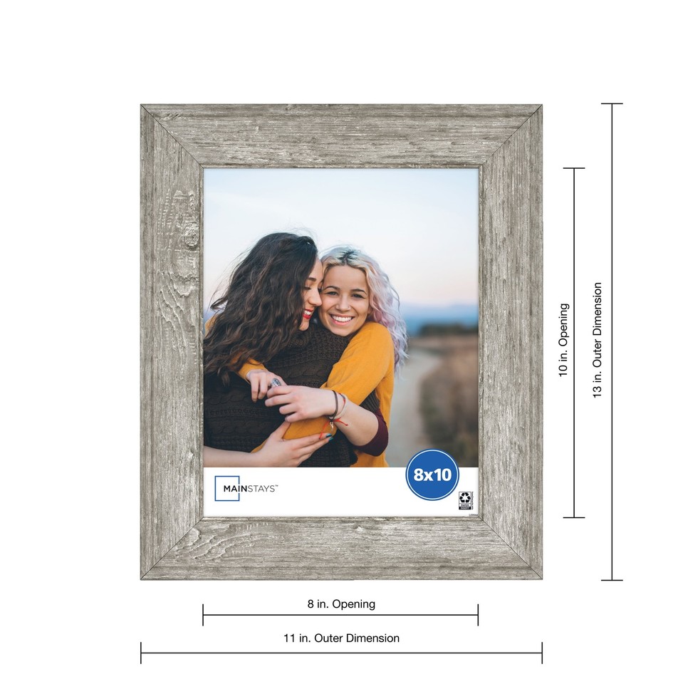 Mainstays 8x10 Rustic Gray Decorative Tabletop Picture Frame | eBay