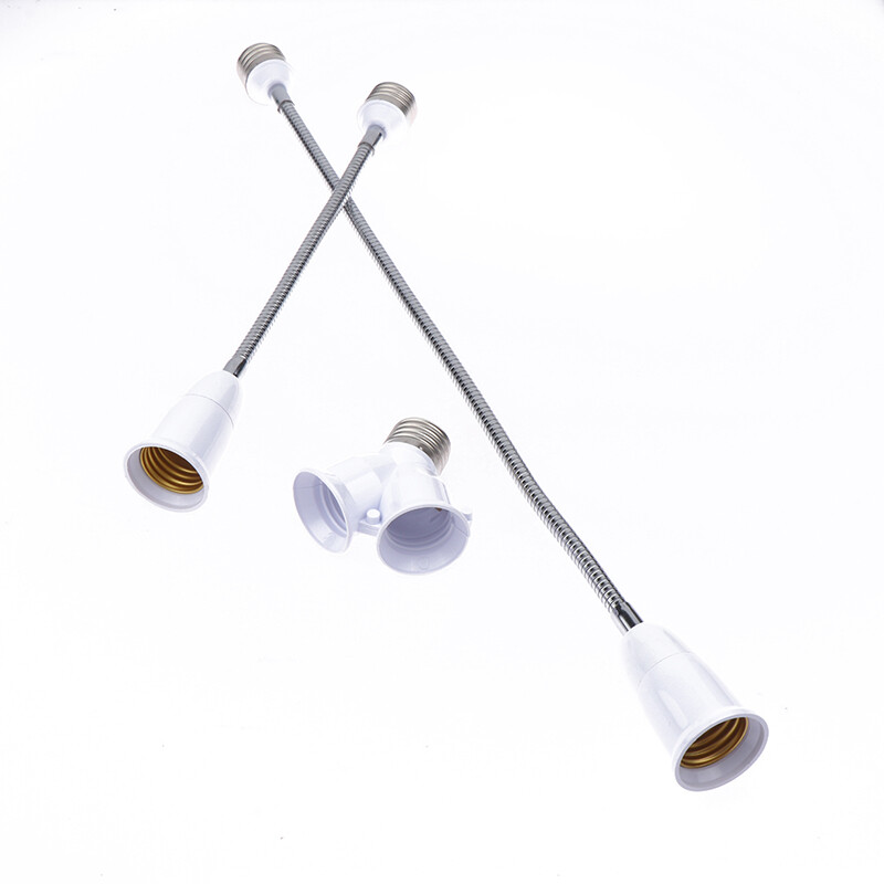 18CM 28CM 38CM 48CM Flexible E27 To E27 LED Bulb Extension Lamp Holder ...