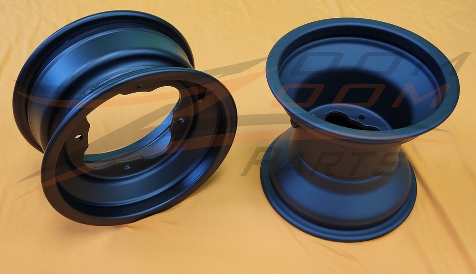 Matt Black 10x5 9x8 Aluminum ATV Wheels Fit Yamaha Models 4/156 & 4/115 ...