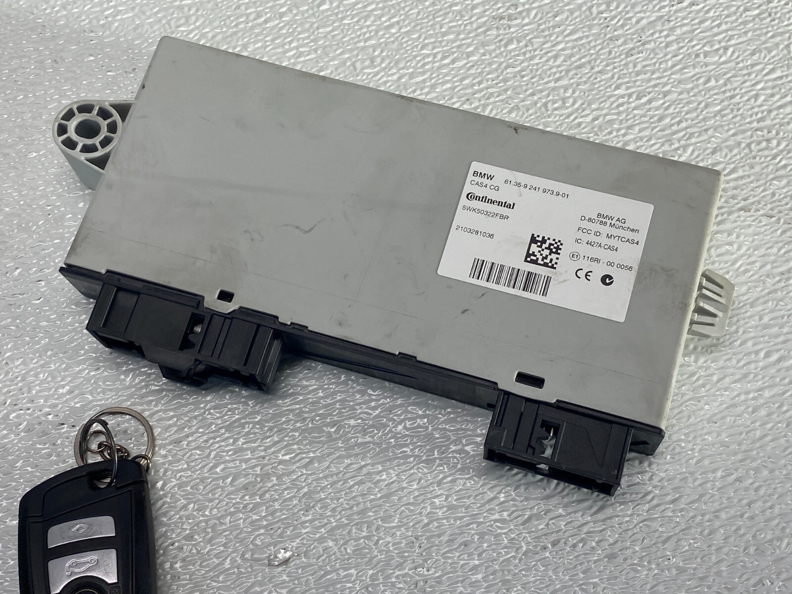 11-13 BMW F10 535 X3 N55 DME ECU Engine Computer Module CAS4 Module Key ...