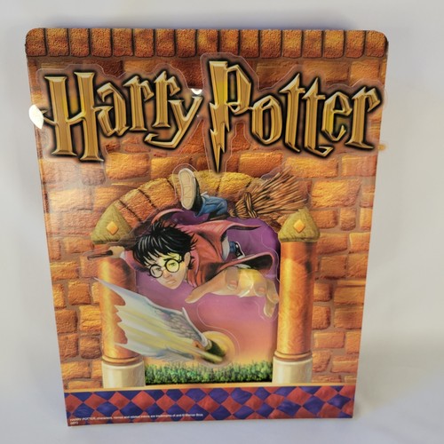 Vtg Harry Potter Double Sided Hallmark Store Display Sign Cardboard 3D ...
