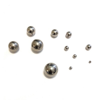 Surgical Steel 3 4 5 6 7 8 10 12 14 16 & 18mm SCREW ON SPARE BALLS 14g ...