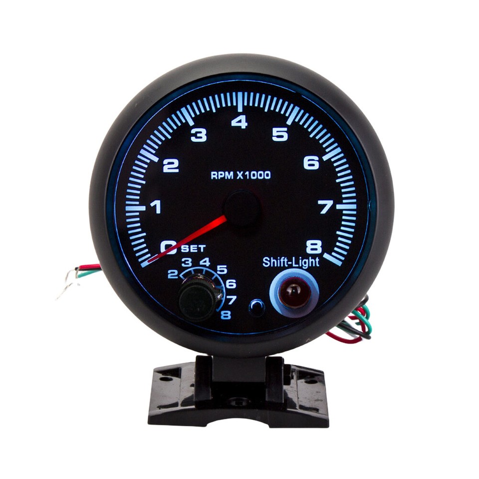 Car Tachometer Gauge 12V Digital Tachometer 0-8000RPM Auto Universal ...