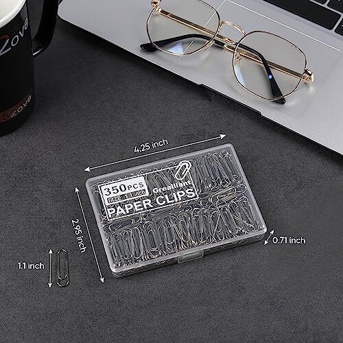 700 Pcs Paper Clips 1.1 Inch Silver Paper Clips For Paperwork 2 Boxes ...