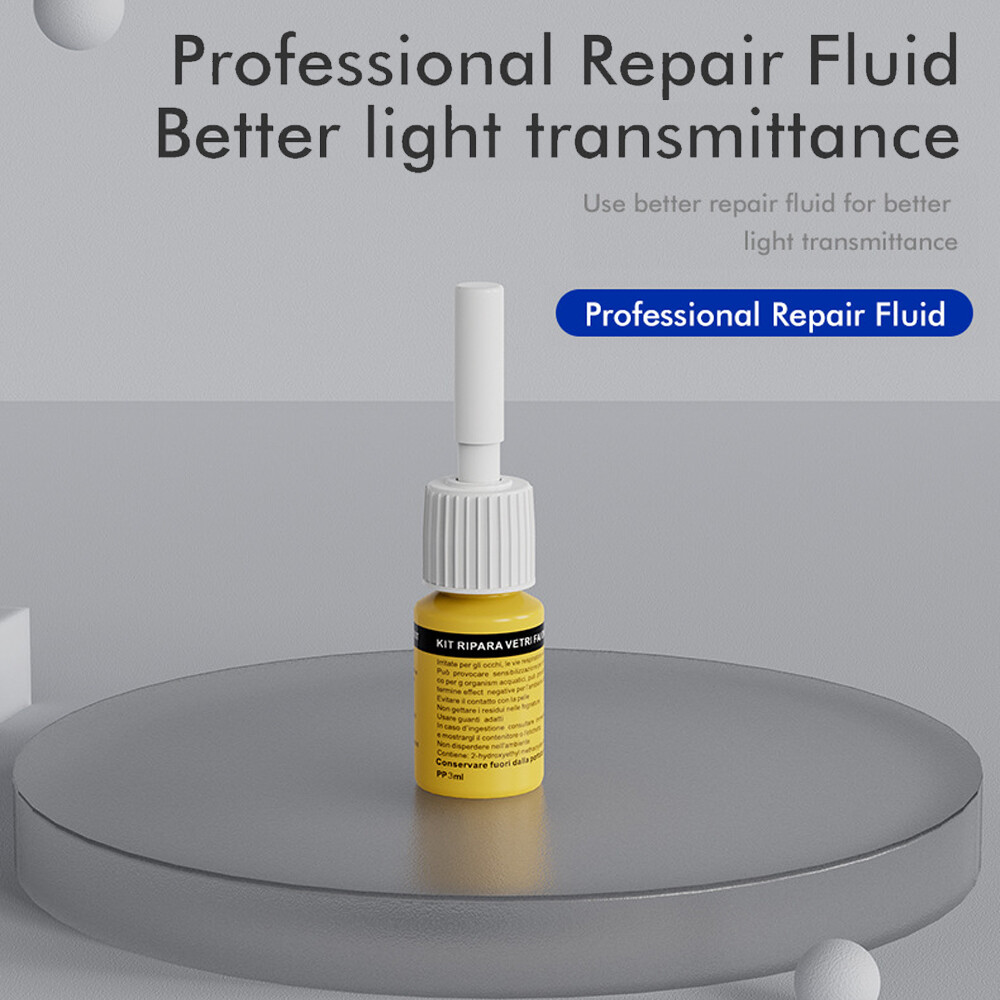 Windshield Repair Kit Quick Fix DIY Car Glass Bullseye Rock Chip Crack ...