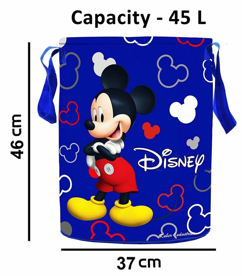 Disney Team Mickey Print Non Woven Fabric Foldable Storage Cube Toy ...