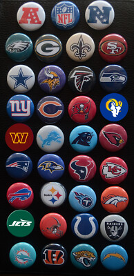 NFL Team Magnet Set (All Teams) - 1 1/2" (Set of 35 Magnets) | eBay