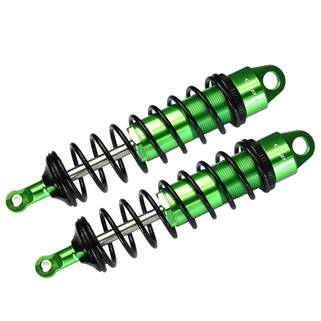 GPM Alum 6061-T6 Front Adjustable Spring Dampers 128mm Grn w/ 6mm Shaft ...
