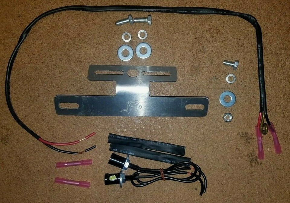 Lighted License Plate Bracket for TOCE Exhaust Honda CBR 600 CBR600RR ...