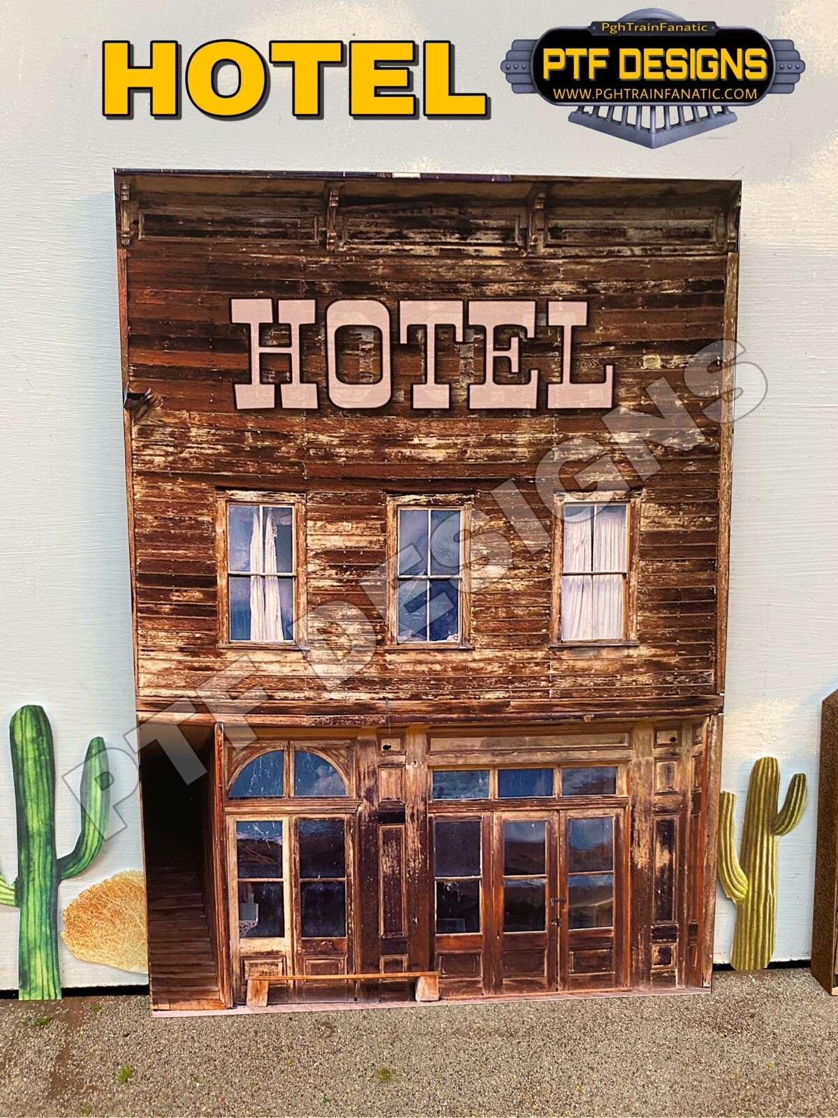 HO Scale Wild West (Set Of 6) - Building Flats For Western Scenery ...