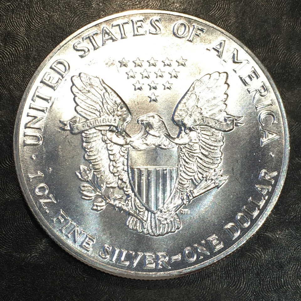 1987 Uncirculated American Silver Eagle US Mint Issue 1oz Pure Silver # ...