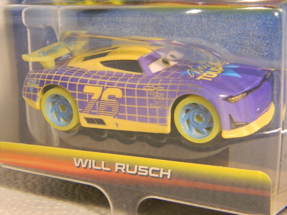 2024 Disney Pixar Cars. Glow Racers #76 "Will Rusch" Unopened Blister ...