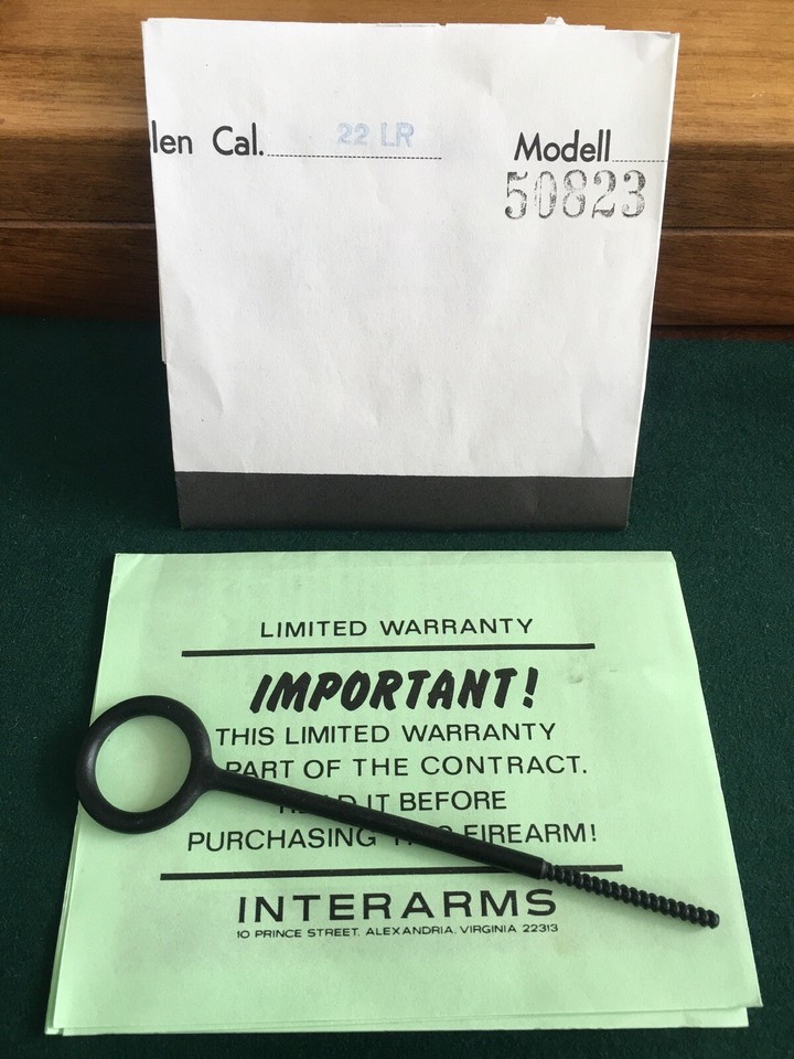 Walther / Interarms PP, PPK, PPK/s Factory Box /Case, Test Target ...