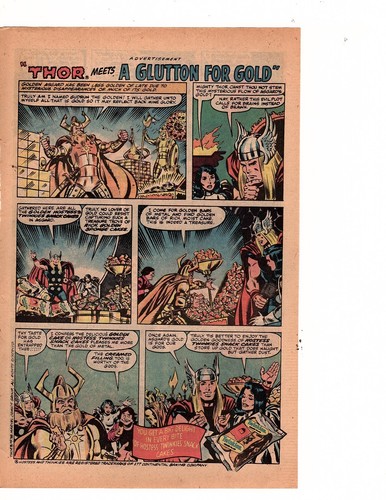 Hostess fruit pies thor meets a glutton for gold Comic Print Ad | eBay