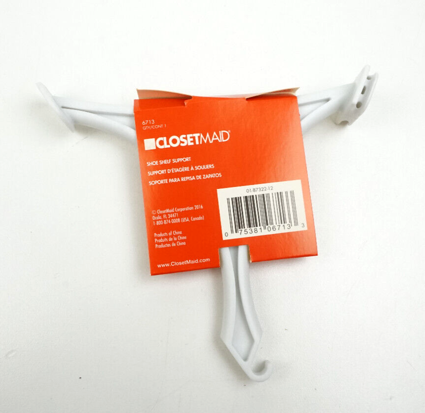 Closetmaid 5.5" Shoe Shelf Support Bracket White 6713 | eBay