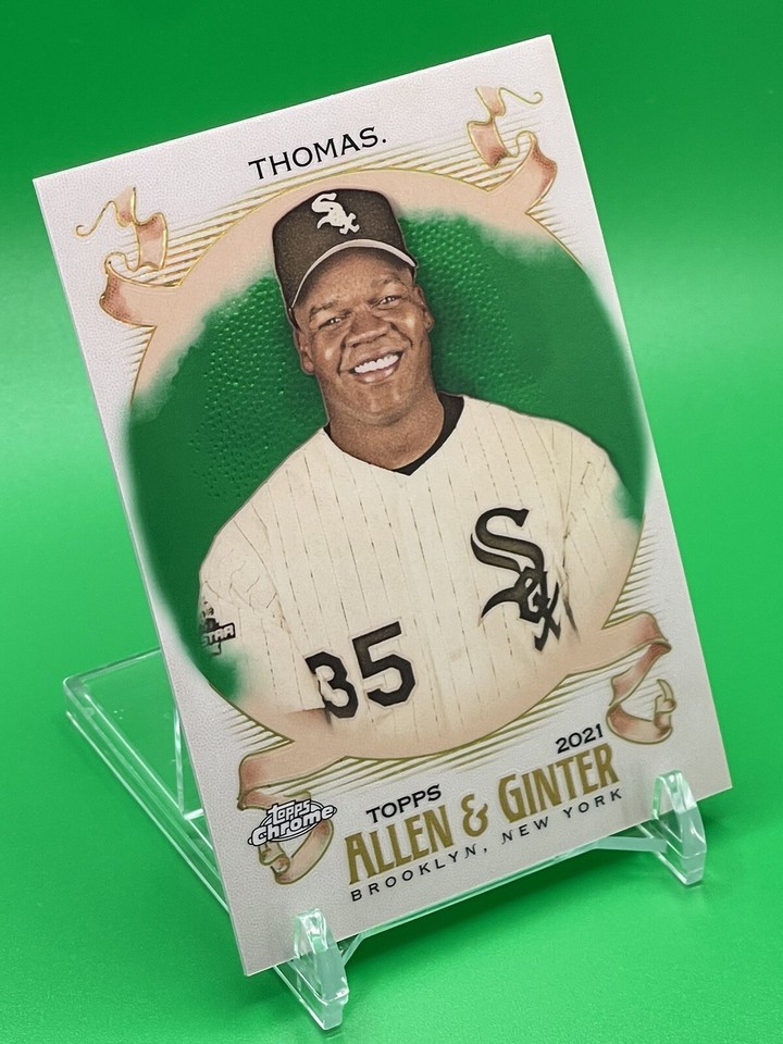 FRANK THOMAS 2021 Topps Allen & Ginter Chrome #127 Green Parallel 61/99 ...