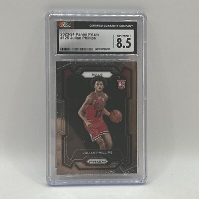 2023 23-24 Panini Prizm #125 Julian Phillips Silver Rookie Chicago ...