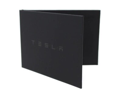 Genuine Tesla Bifold Key Card Wallet (no Keys, Holder Only) | Black | OE