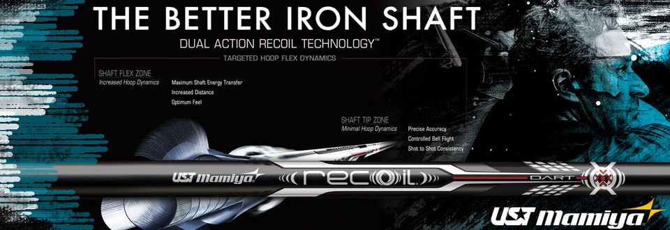 UST Mamiya Recoil DART 65 .355 Taper Tip Iron Shafts F2-A Senior / F3-R ...