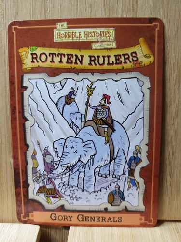 Horrible Histories🏆Wild'n'Wicked #40 ROTTEN RULERS "Gory Generals" Card ...