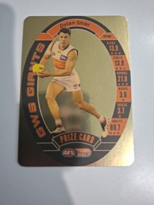 2017 AFL Teamcoach Prize Card Dylan Shiel GWS Giants | eBay Australia