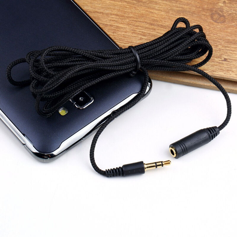 5M 3.5mm Stereo Headphone Audio Extension Cable Lead TO Plug Female Male