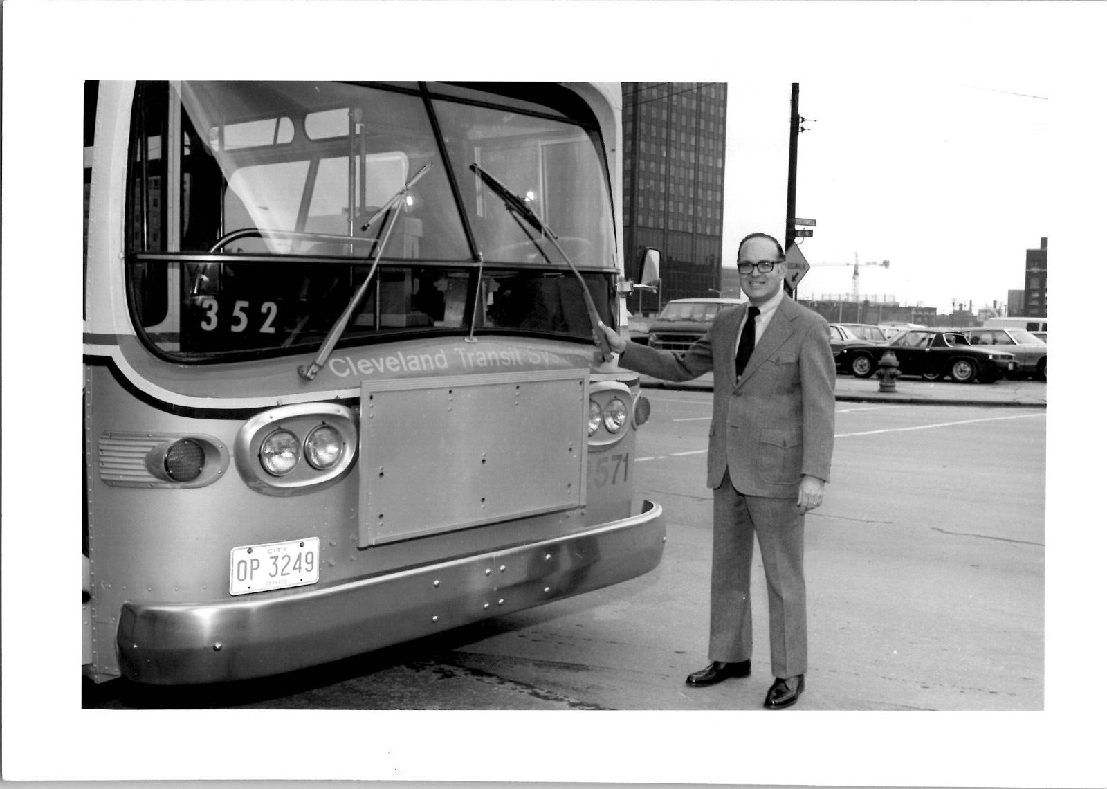 Cleveland Transit System Bus Leonard Ronis General Manager 1960s ...